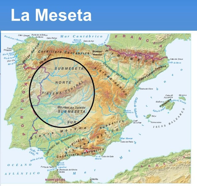 Ciencias Sociales La Vera: Relieve Península Ibérica