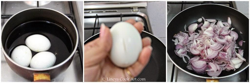 Nadan Egg Roast/ Kerala Mutta Roast/ Side dish for Appam ~ Lincy's Cook Art