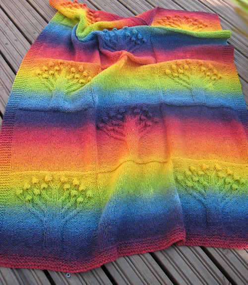 Amazing Knitting: Apple Tree Blanket - Free Pattern