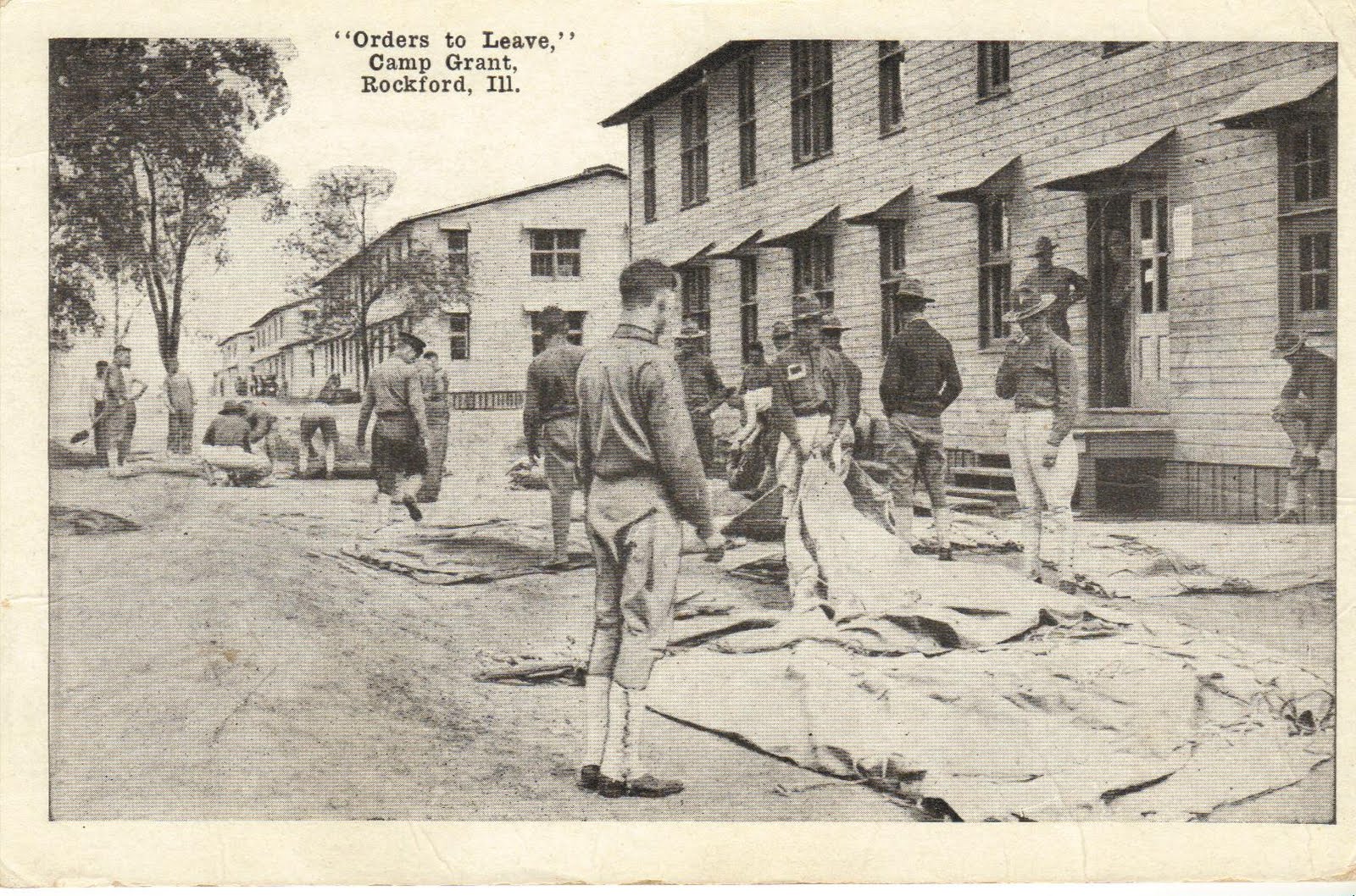 POSTCARDS FROM THE PAST: CAMP GRANT, ILLINOIS - Orders to Leave