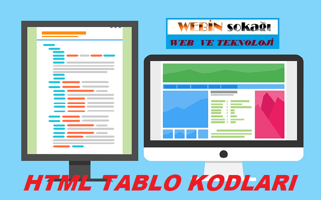 HTML TABLO NEDIR NASIL OLUSTURULUR