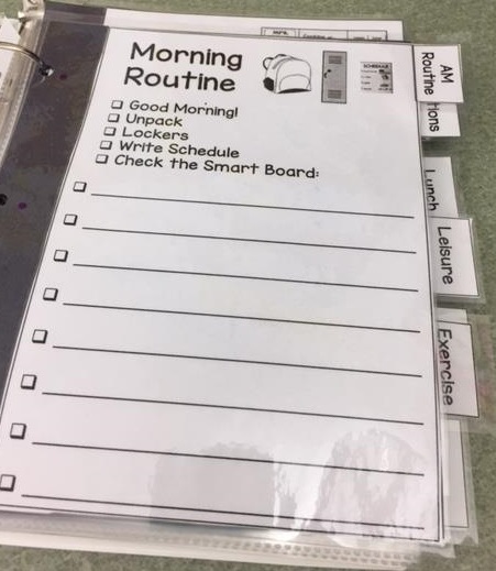 New All-In-One Visual Schedule Binders | Autism, The Teen Years