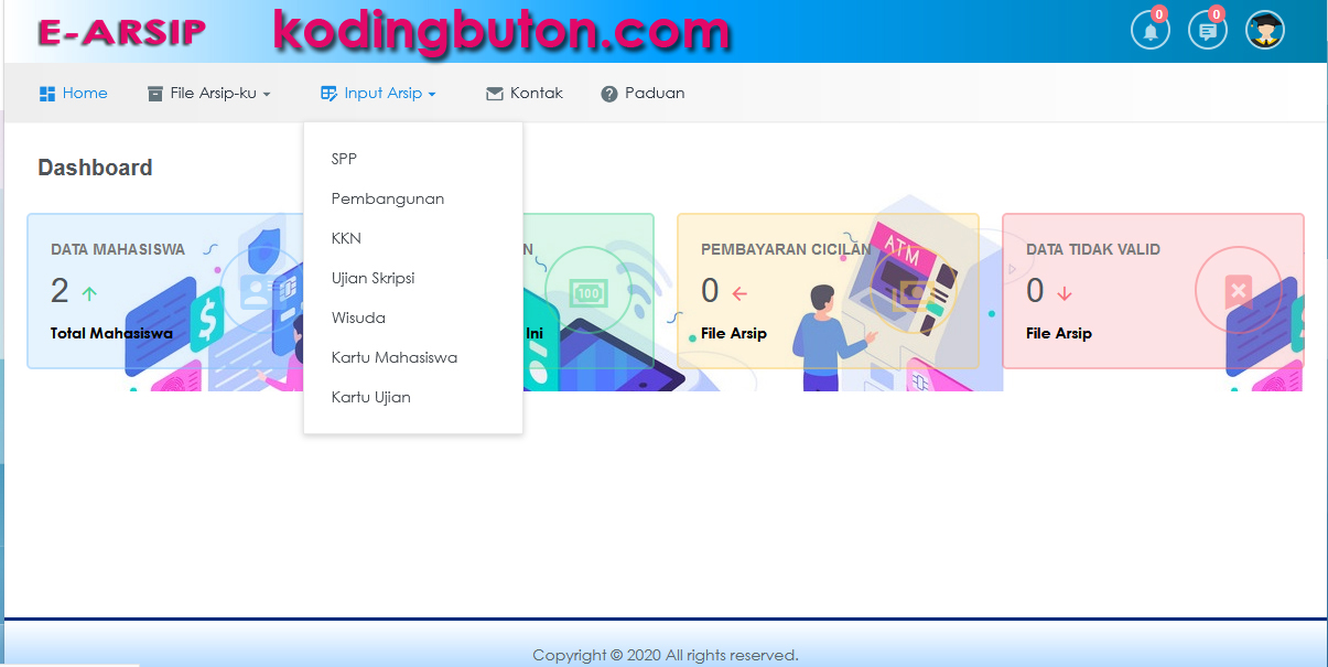 Source Code Aplikasi Arsip Digital (E-Arsip), Untuk Perbendaharaan Keuangan
