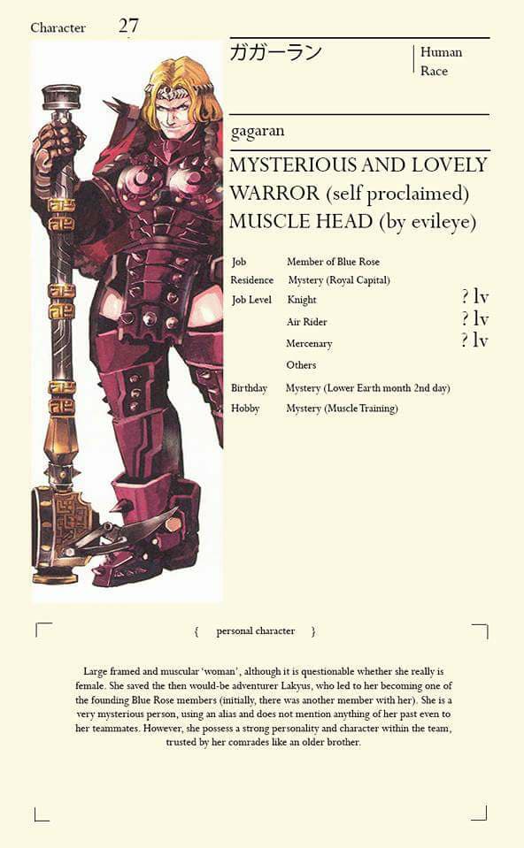 Thông tin của các nhân vật trong Overlord