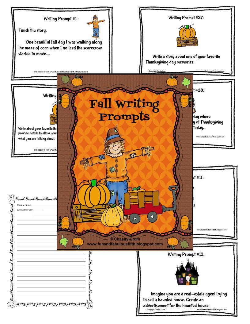 Fun and Fabulous in Fifth Grade: Fall Writing Prompts