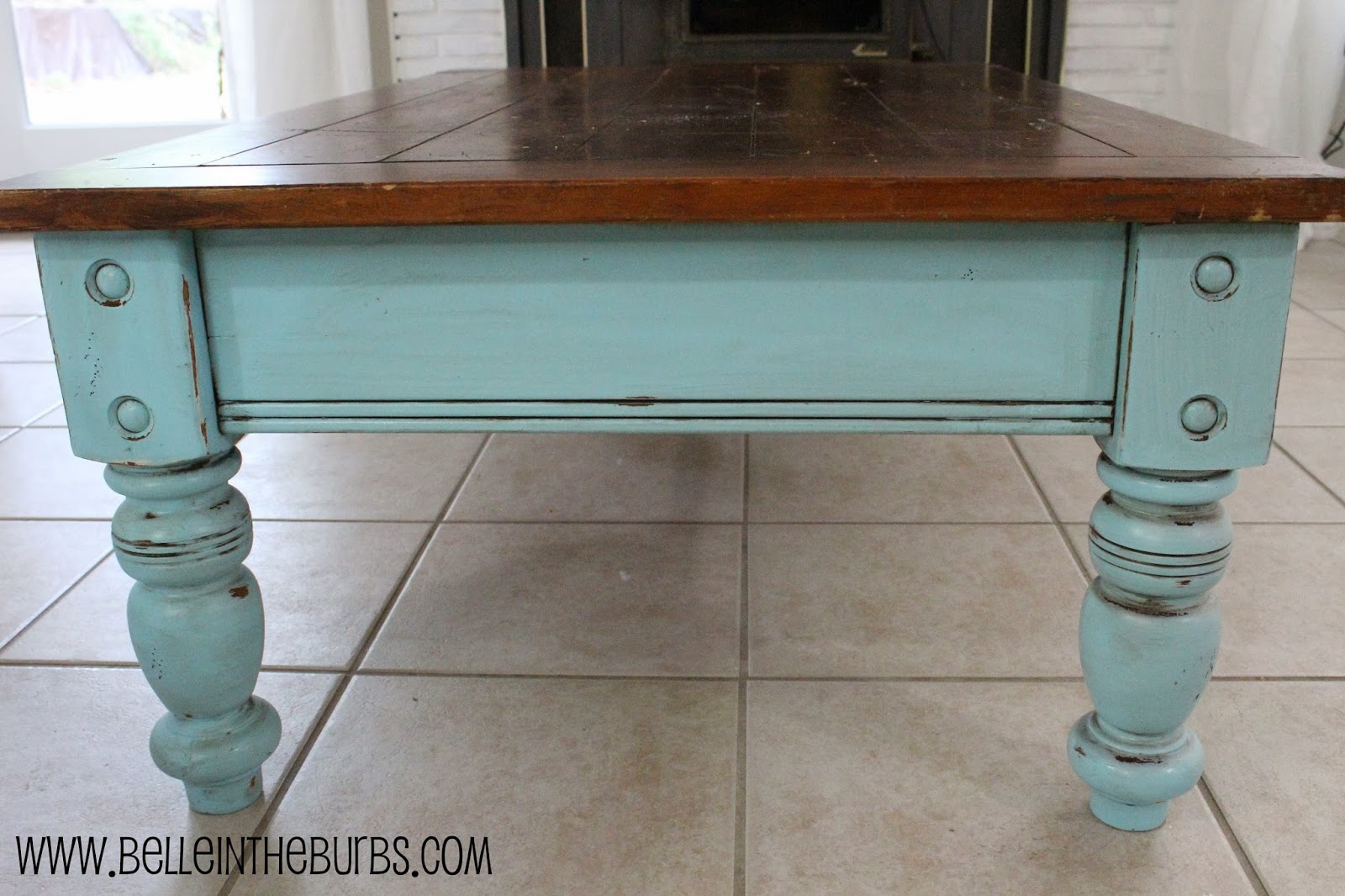 Belle in the Burbs...: Two-Toned Coffee Table Tutorial