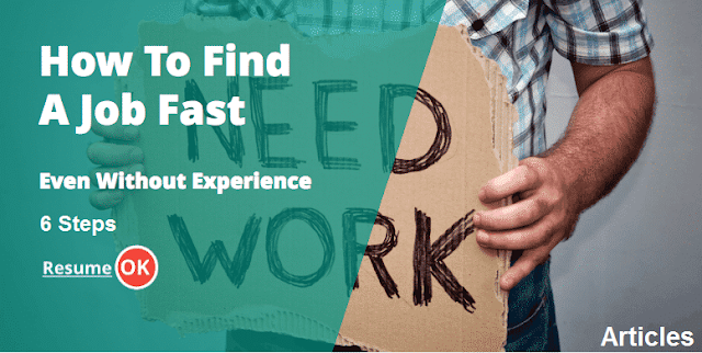 The top 6 steps to find a quick job