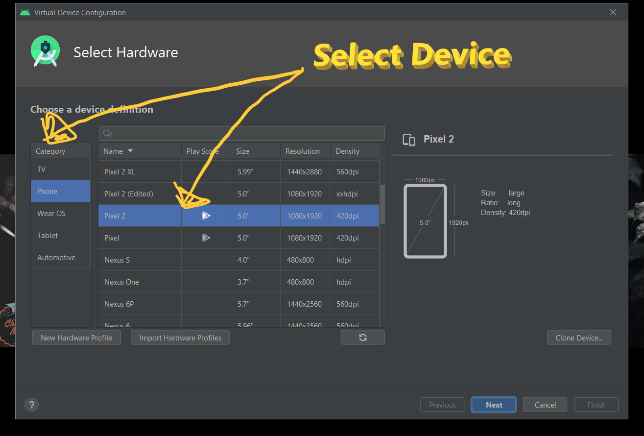 Create an Android Virtual Device (AVD) in Android Studio | Change Can ...