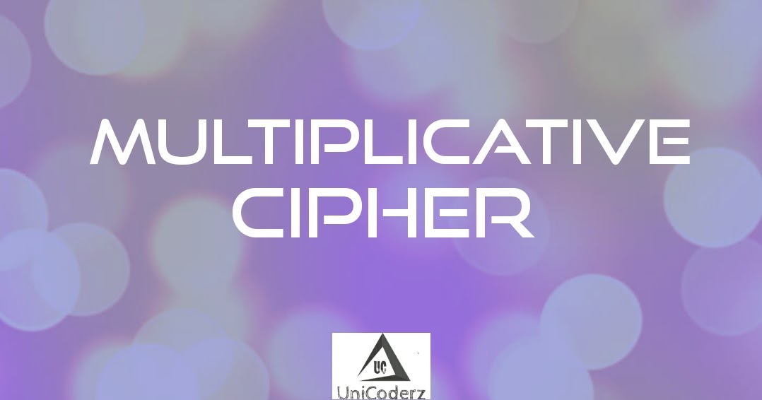 MULTIPLICATIVE CIPHER in C