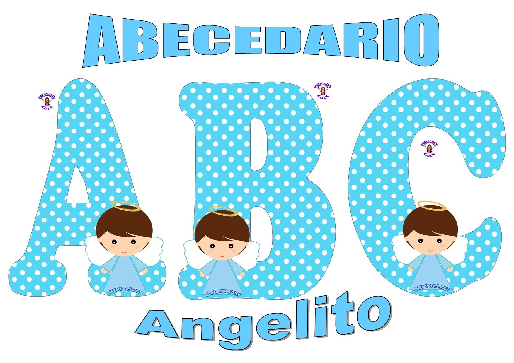 Creaciones Loly: Abecedario Angelito