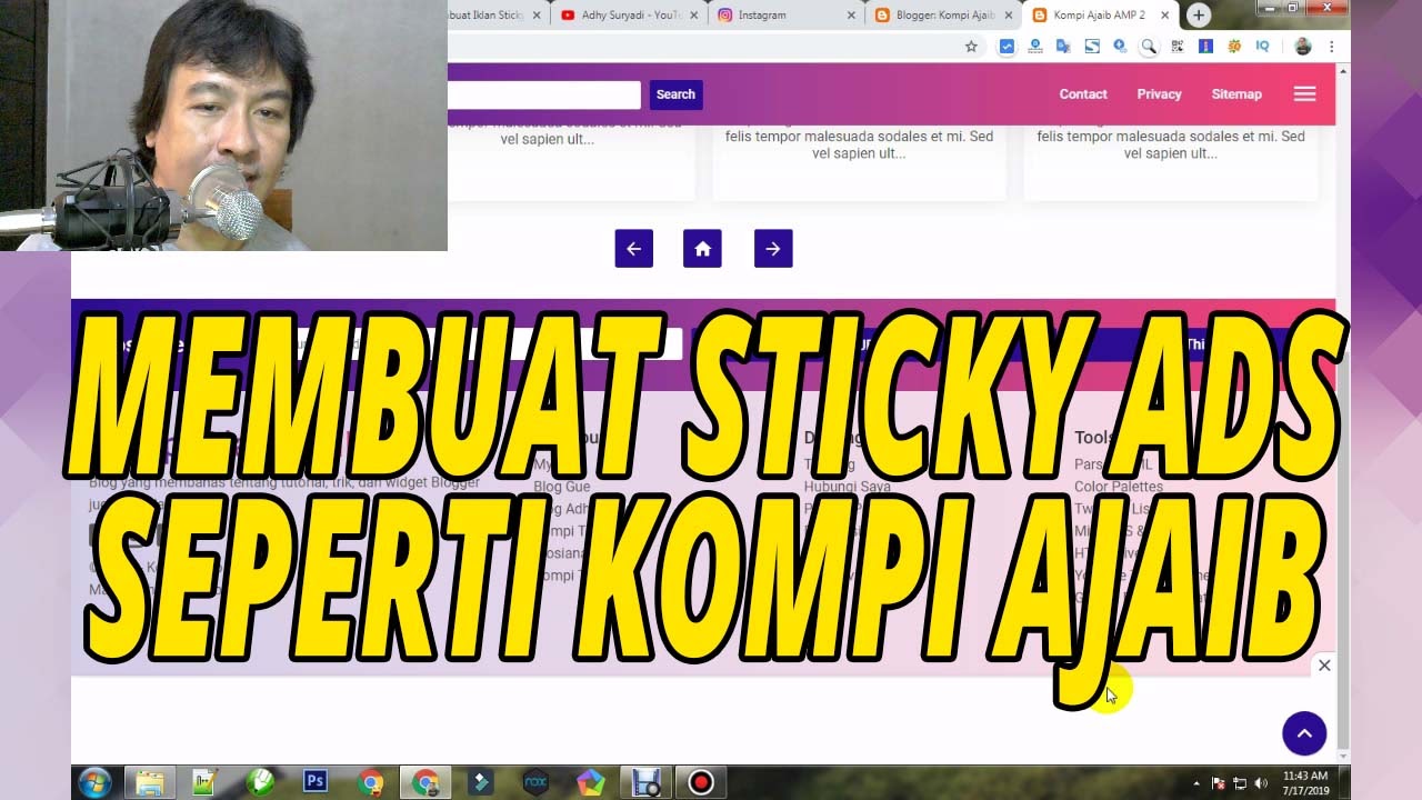 Cara Merubah Sticky Ads Non AMP Pada Template Kompi Ajaib AMP v3