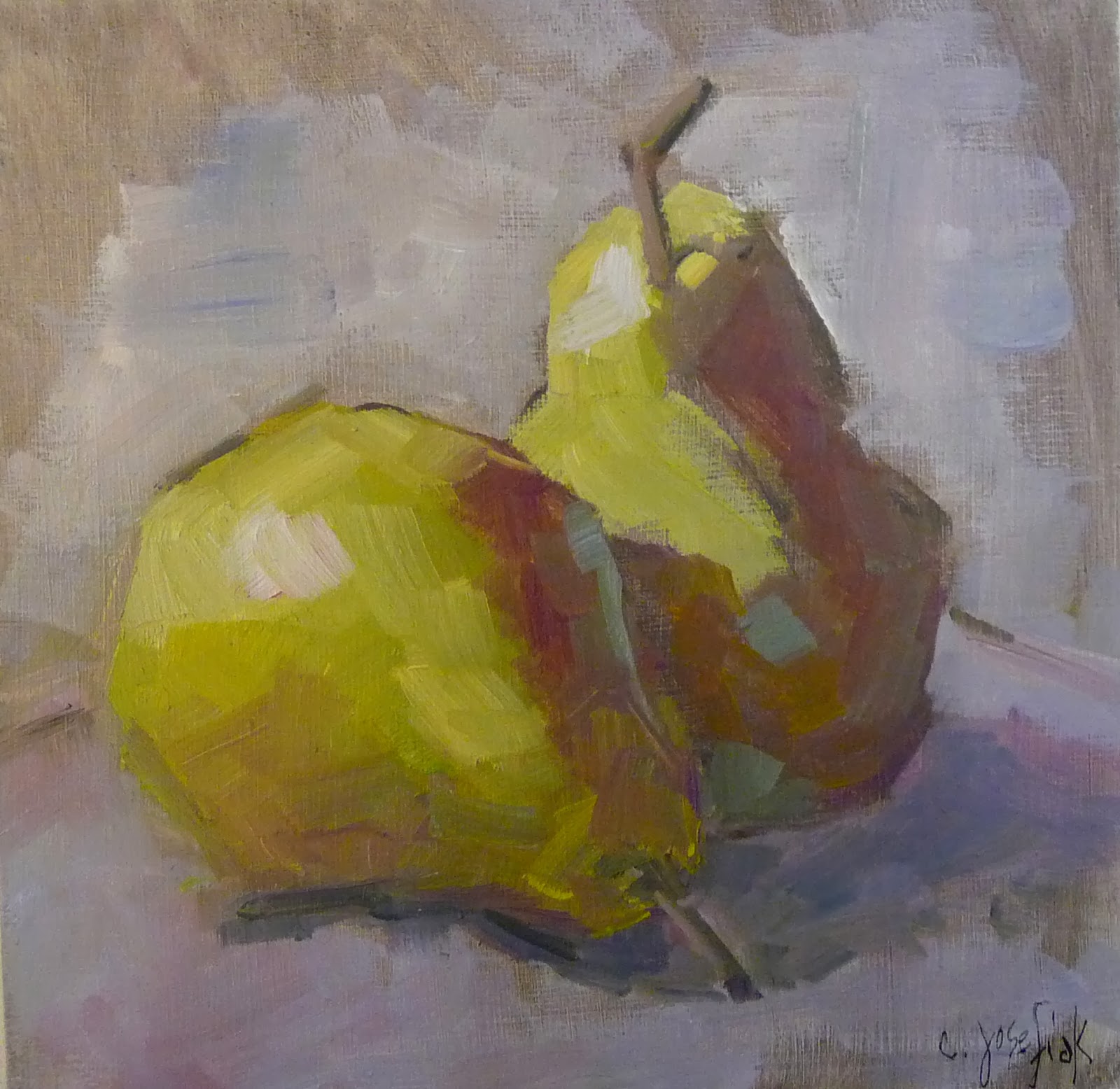 Carol Josefiak Painting a Day: #5 Color Mixing - Complementary colors