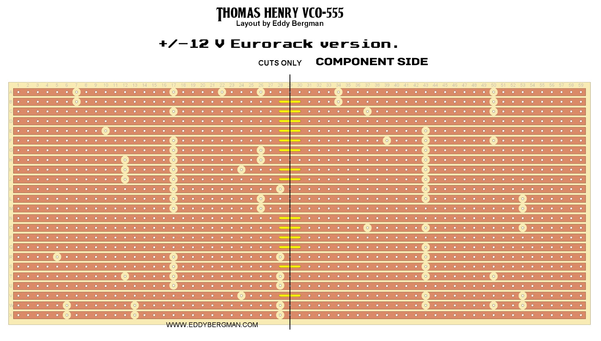 Eddy Bergman.com: Synthesizer Build part-37: THOMAS HENRY VCO-555.