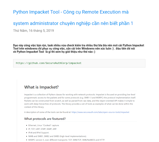 Python Impacket Tool - Công cụ Remote Execution mà system administrator ...