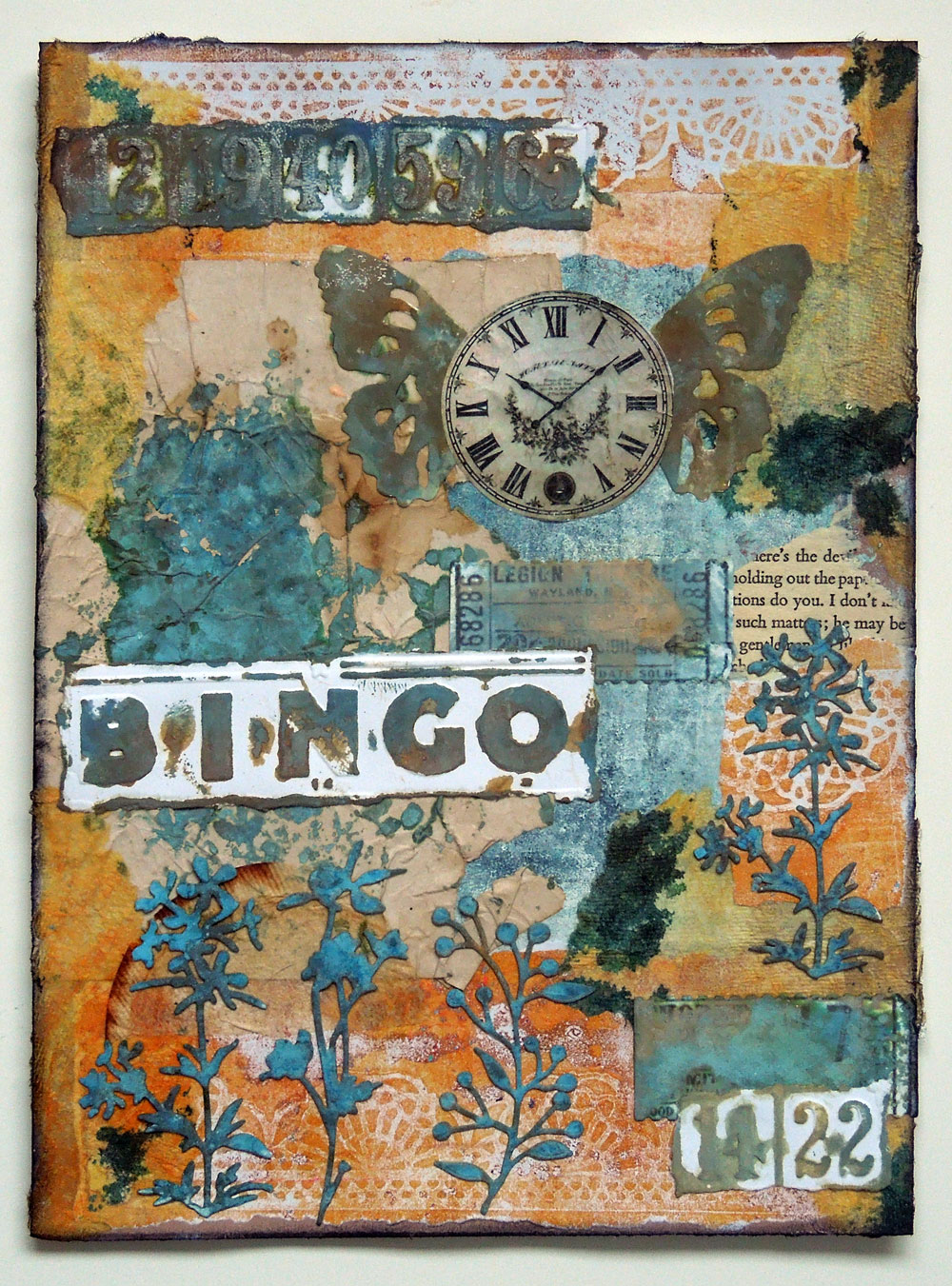 Inky Dinky Doodle: WOYWW #528: A scrap collage and general catching up