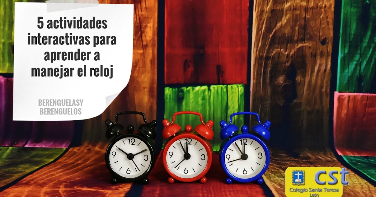 Berenguelines: 5 actividades interactivas para aprender a manejar el reloj