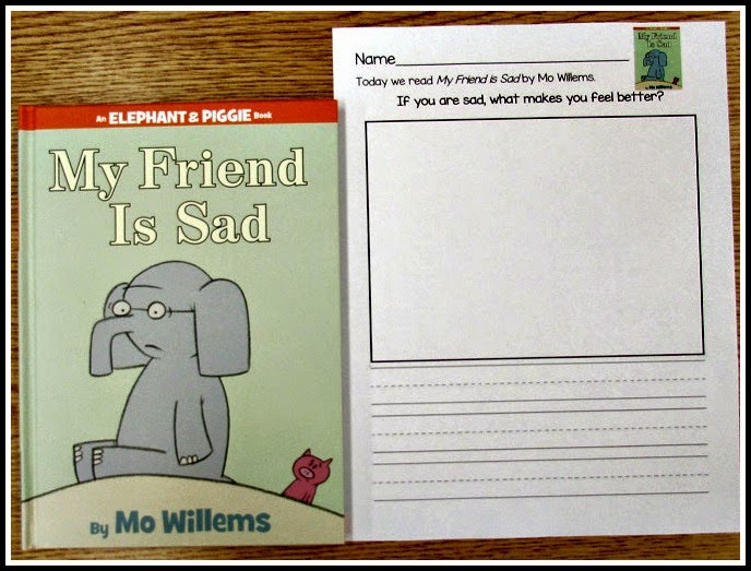 Kindergarten: Holding Hands and Sticking Together: Writing about Books!