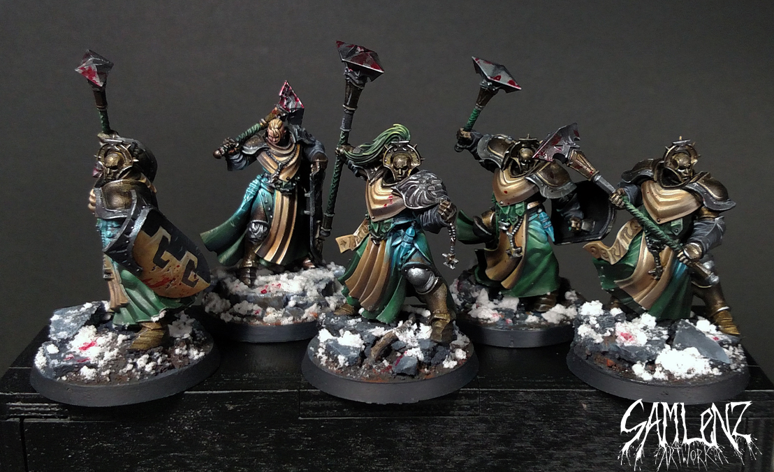 samson minis: Finished! Sequitors!