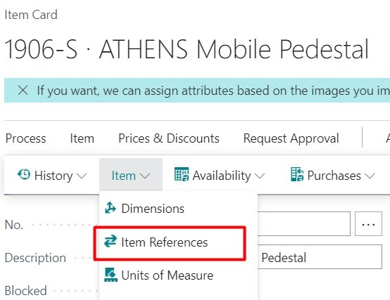 #msdyn365bc 2021 Release Wave 2 - Enable or disable Item References from Inventory Setup.