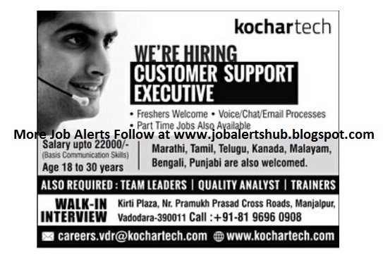 Kochartech - Openings for Customer Support Executive / Team Leaders ...