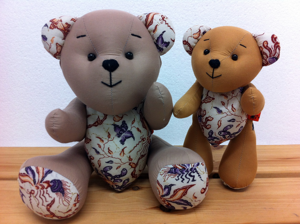 TeddyThotz: New BATIK TEXTILE TEDDY creation for Asian Civilisations ...