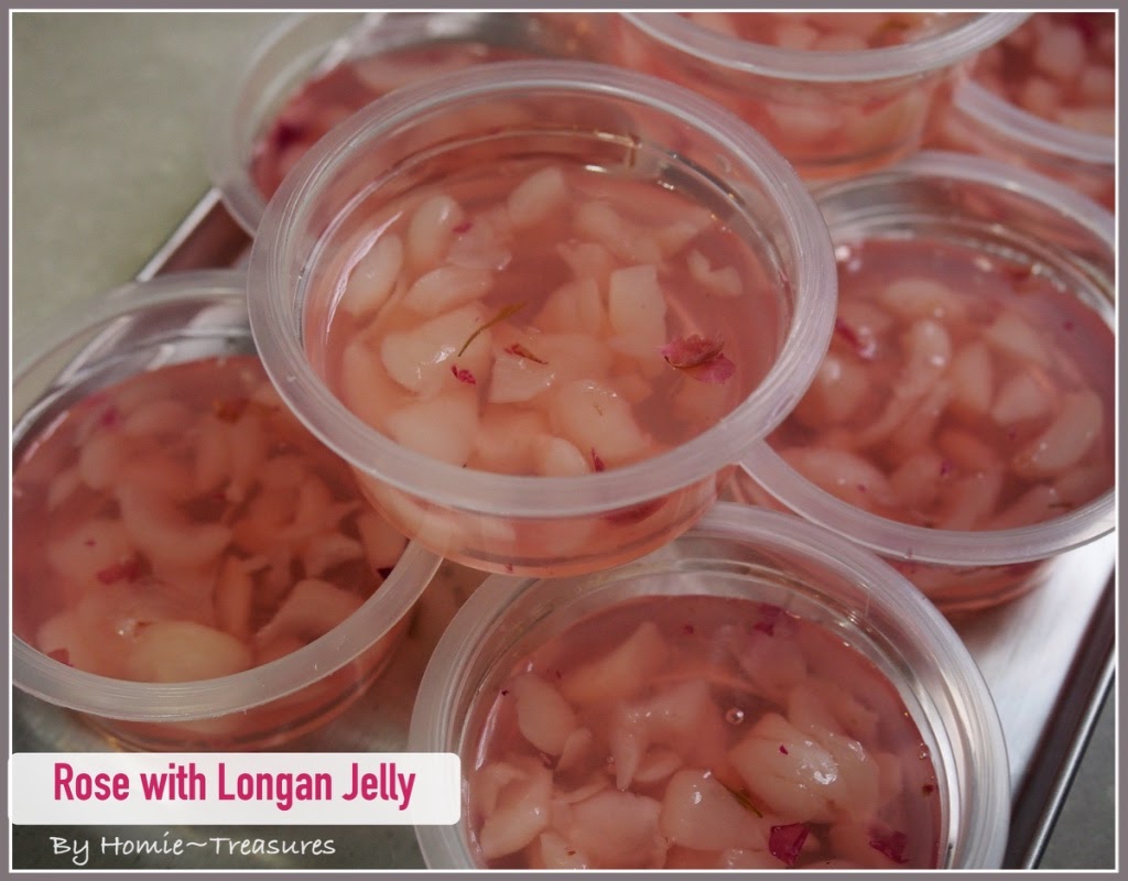 Mid-Autumn Festival ~ Lychee Rose Longan Jelly Mooncake