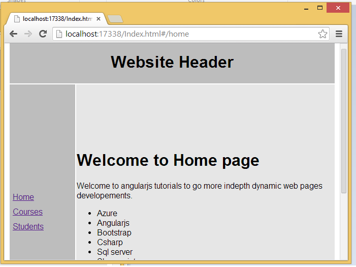 AnjularJS: 24. angularjs layout template( $routeProvider) AnjularJS: 24. angularjs layout template( $routeProvider)