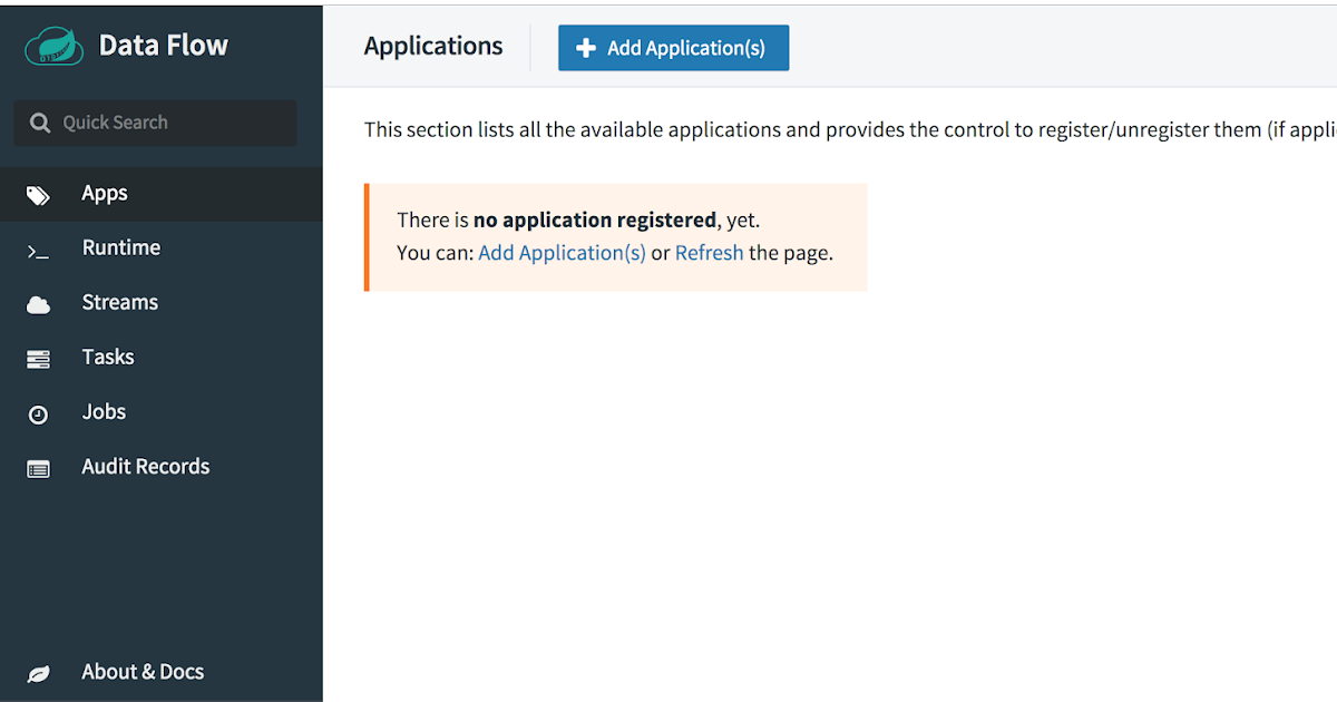 Setting up Spring Cloud Data Flow Server
