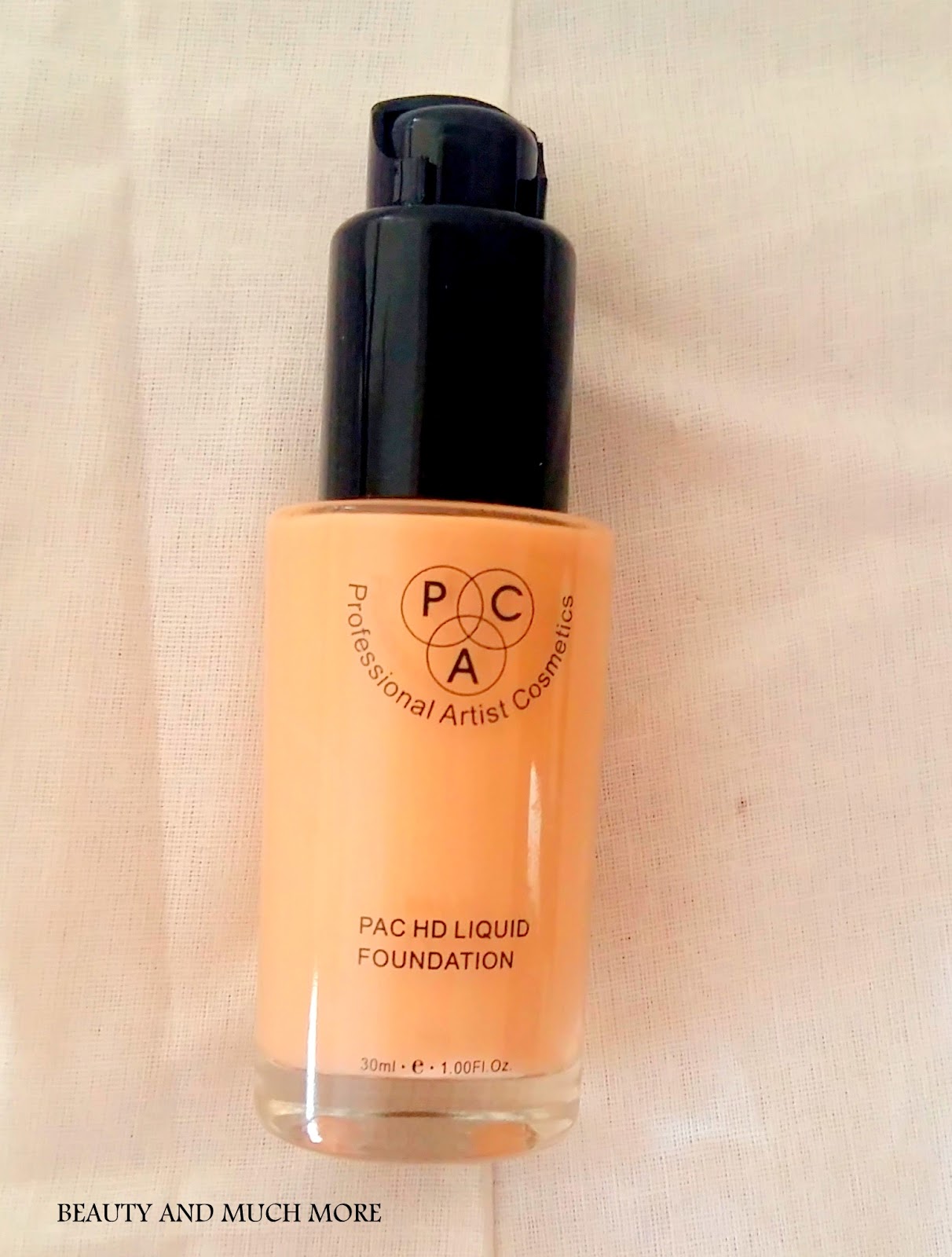 PAC HD LIQUID FOUNDATION REVIEW AND SWATCH.