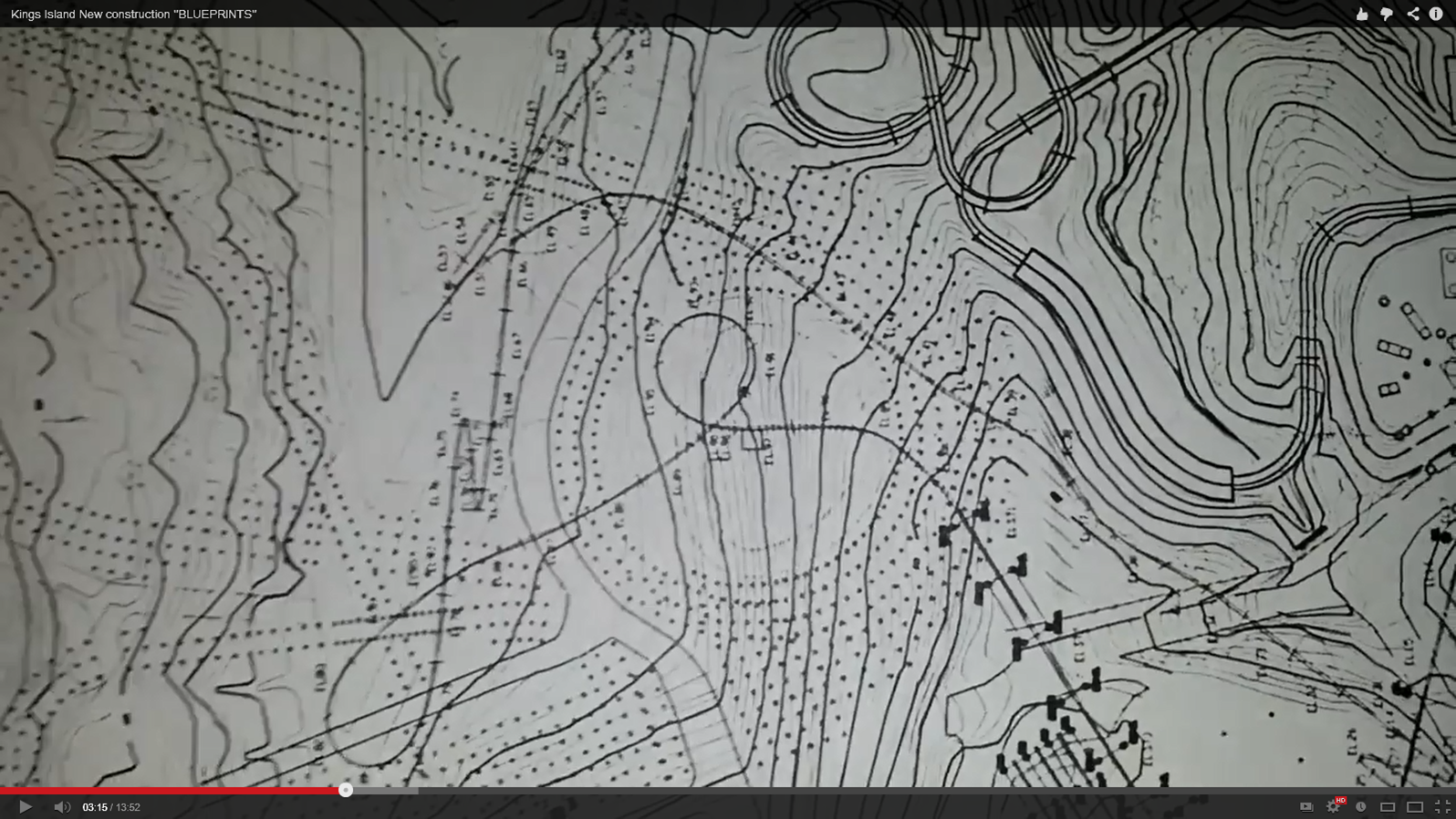 The Beast Roller Coaster Layout