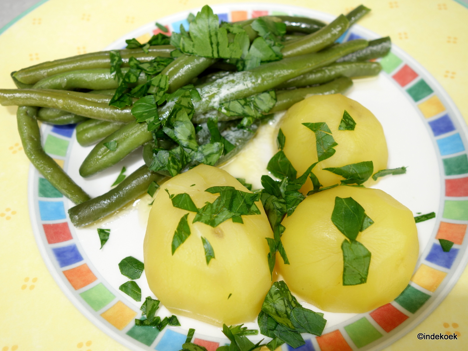 In de Kök: Brechbohnen