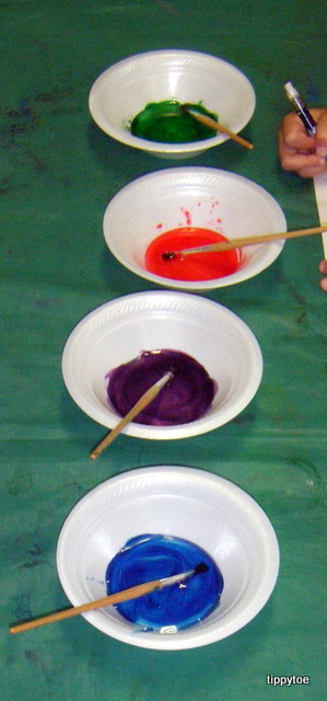 Tippytoe Crafts: Corn Syrup Paintings