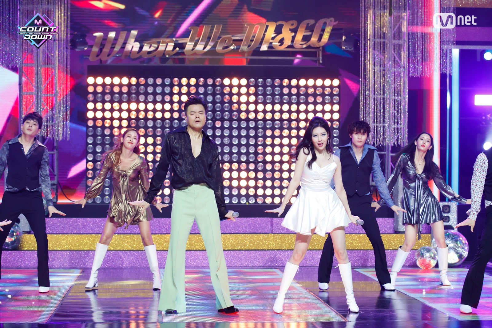 Sunmi and JYP performed 'When We Disco' on M Countdown! - Wonderful ...
