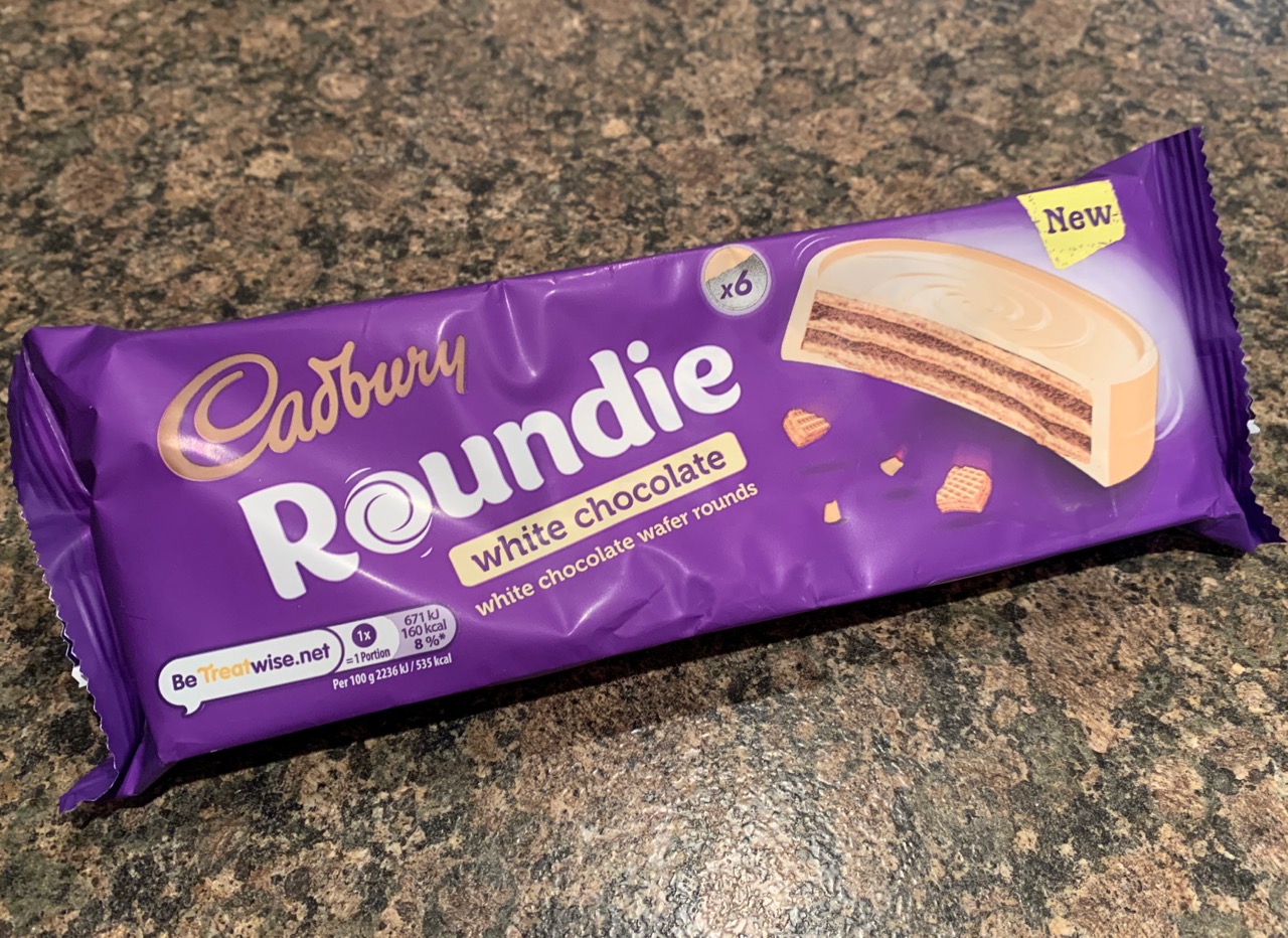 FOODSTUFF FINDS: Cadbury White Chocolate Roundie (Asda) By @SpectreUK