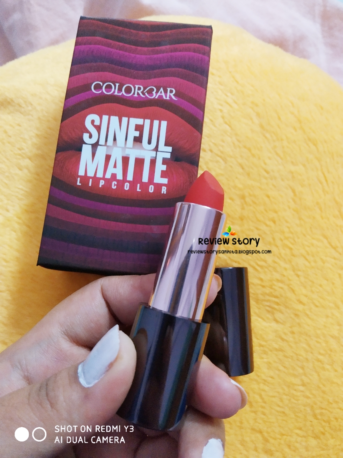 Colorbar Sinful Matte Lipstick Wicked 03 and Stripped 016 Review and ...