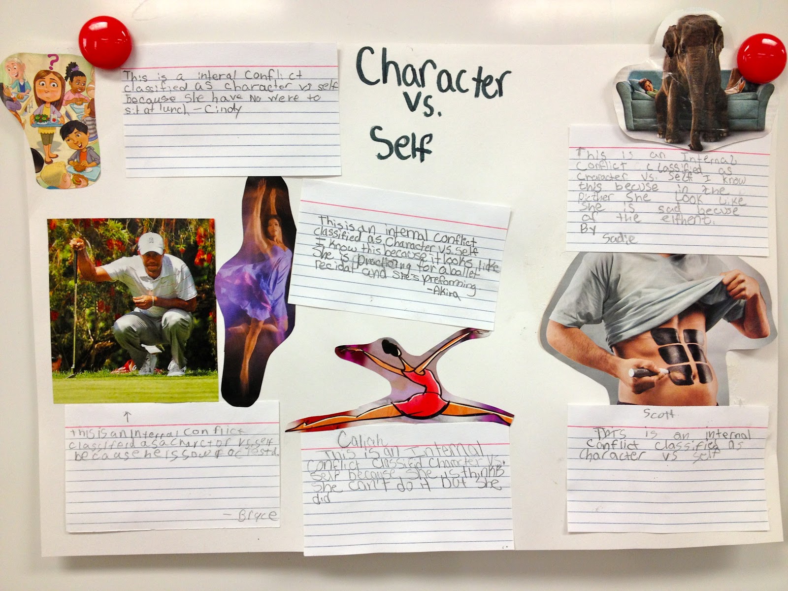 the ART of learning: Characters in CONFLICT!