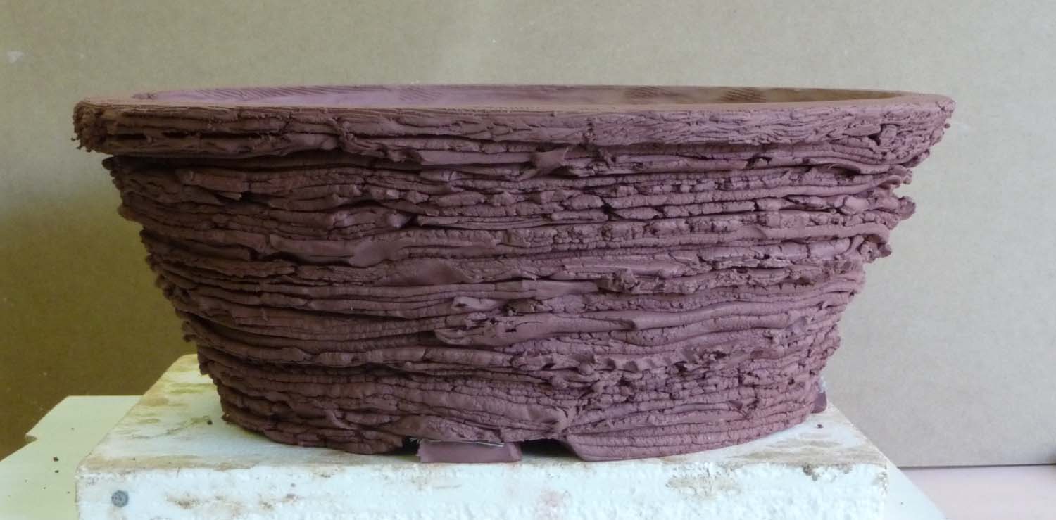 Stephen Cullum's Bonsai & Pottery: Post 106 New 'Lava' rock pot