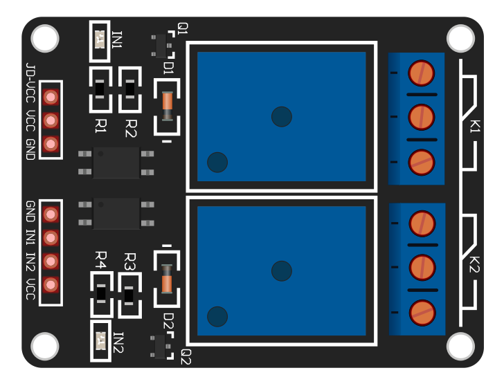 Fritzing relay - guideguard