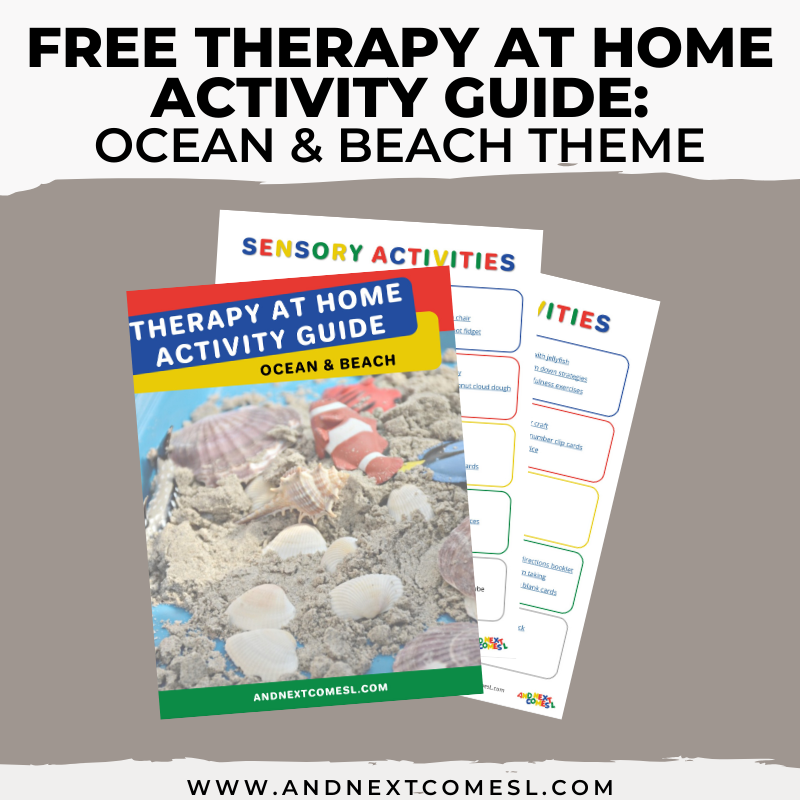Free Ocean & Beach Themed Therapy at Home Activity Guide | And Next ...