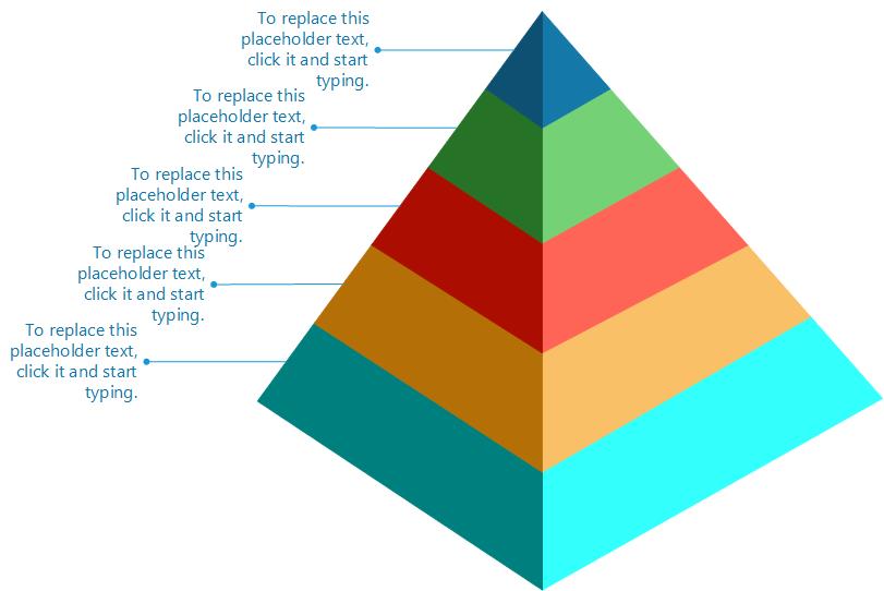 How to Insert Pyramid shapes in Visio?