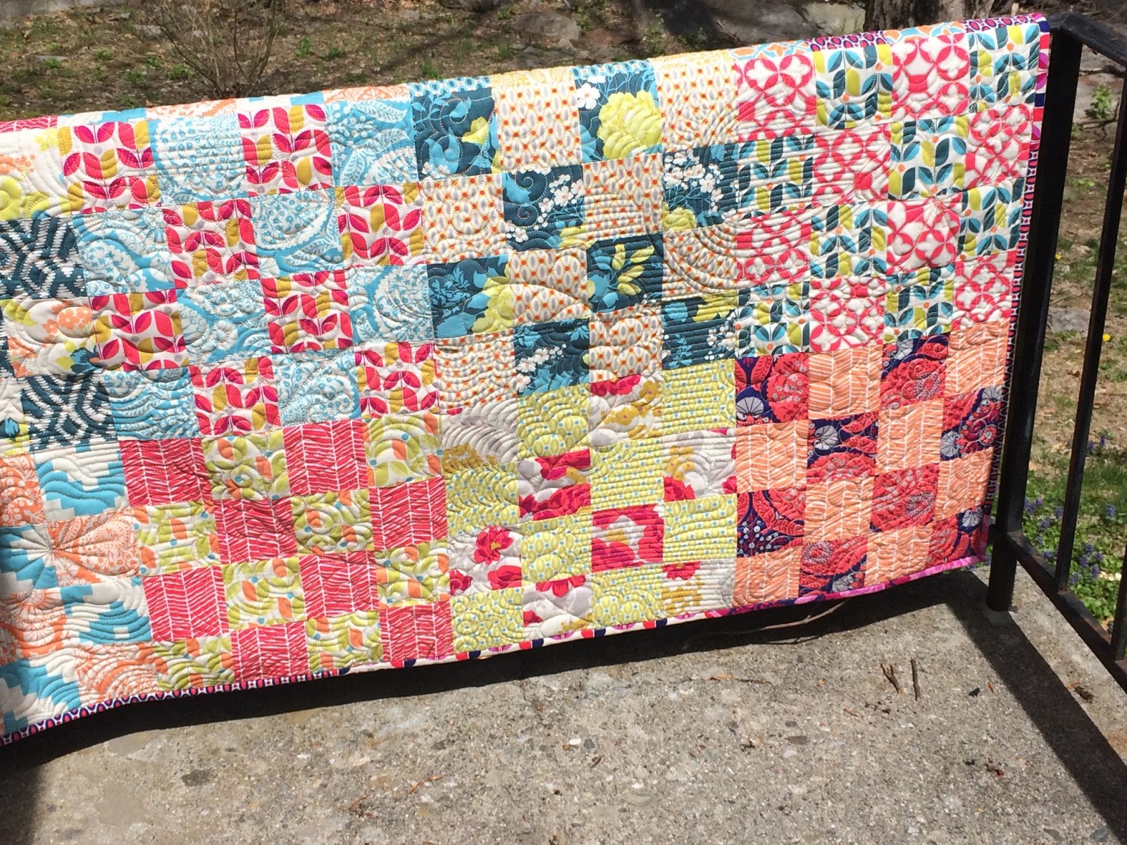 Debby Brown Quilts: St. Louis 16 patch -- crowdsourced quilting