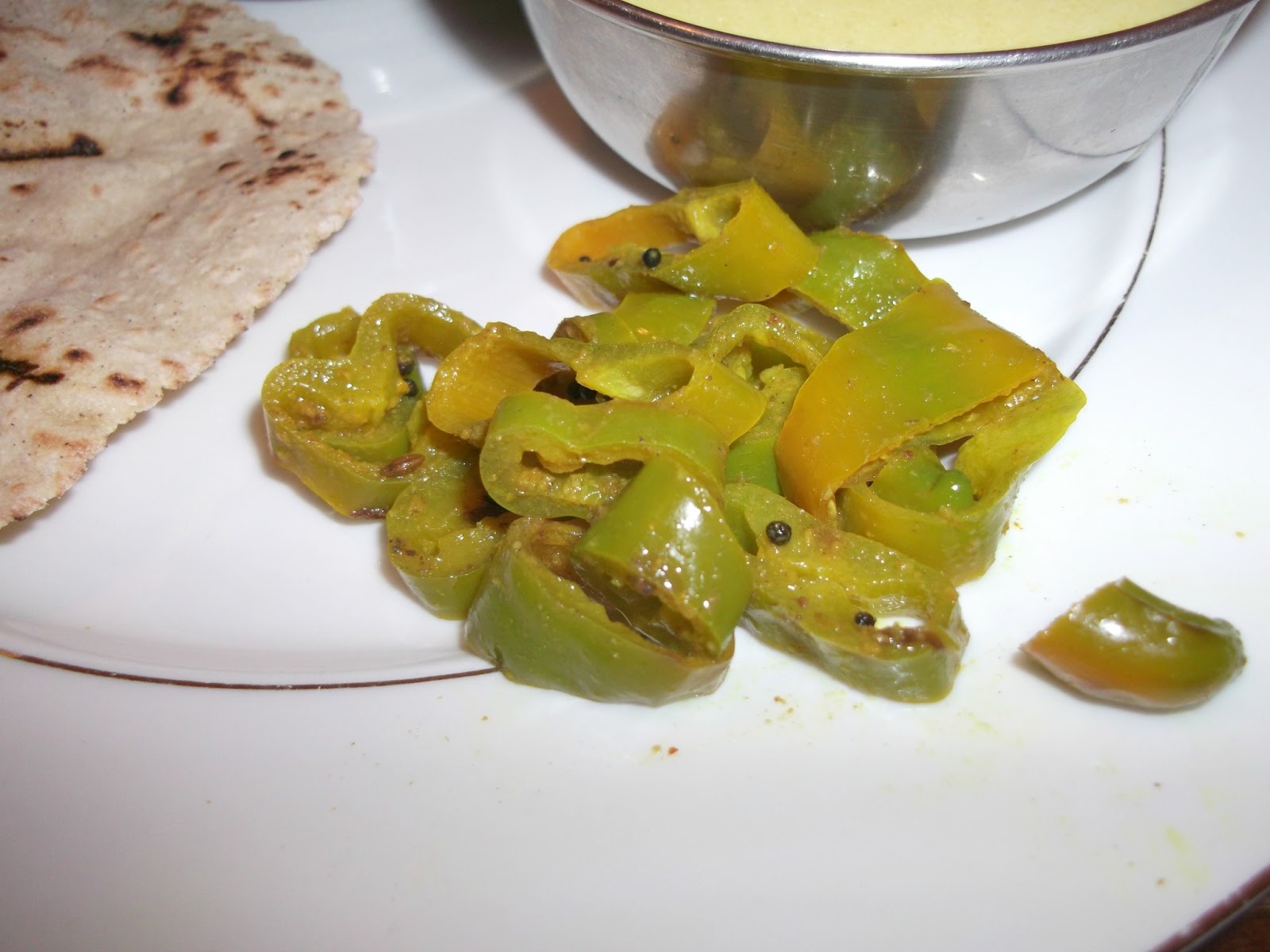 HCF: Thali # 6 - Ringna Bataka Nu Rasawalu shak, Kadhi, Juwar ni Rotli