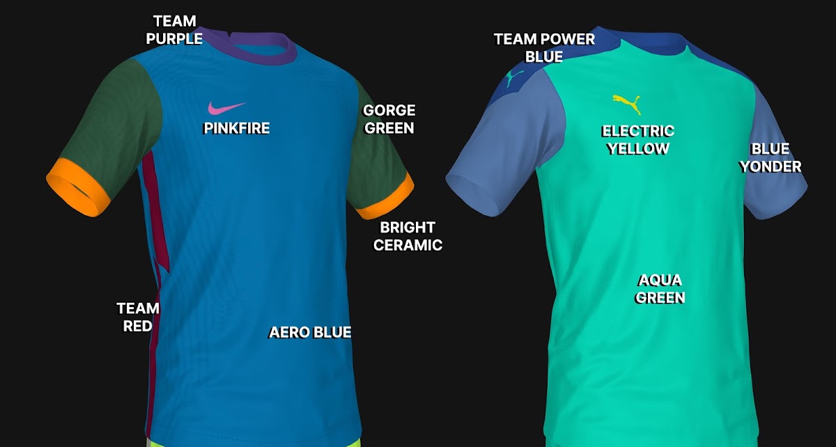 Kit Creator: Adidas, Nike, Puma Brand Colors Now Available