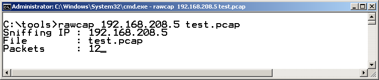 Sniffer para windows RawCap ~ Security By Default