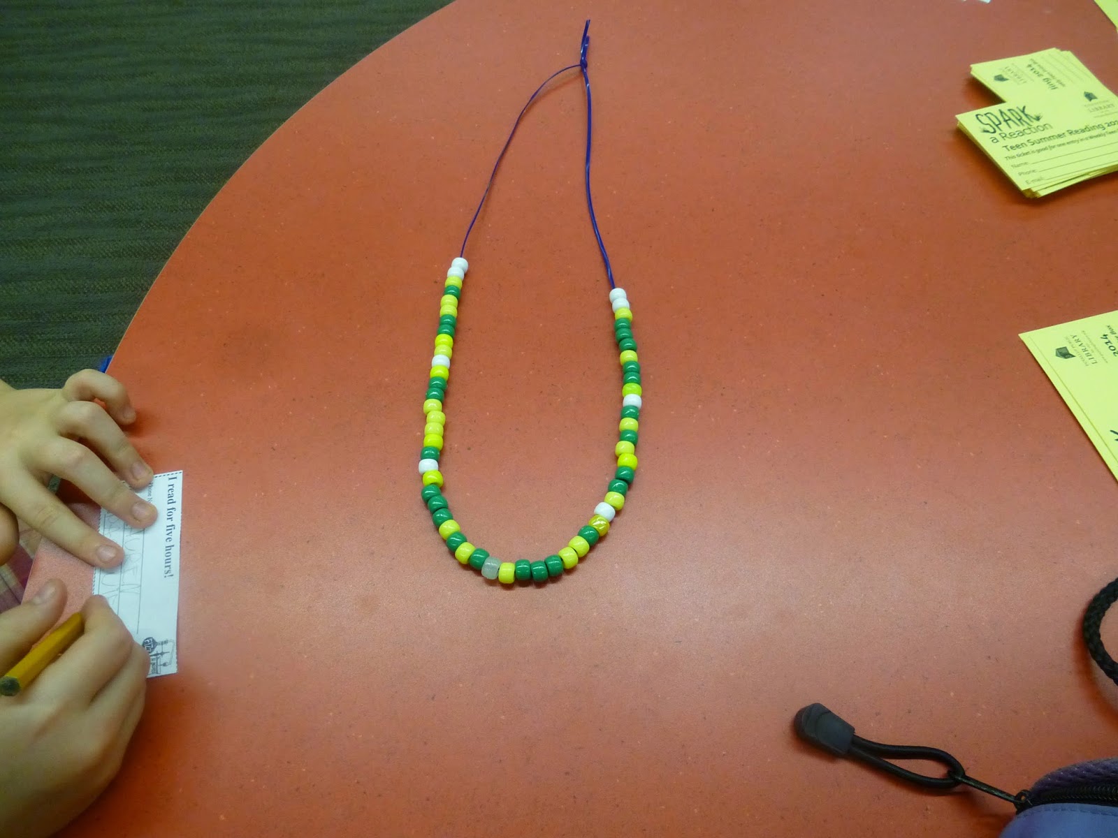 Magical Library Book Bug: Bead a Binary Bracelet