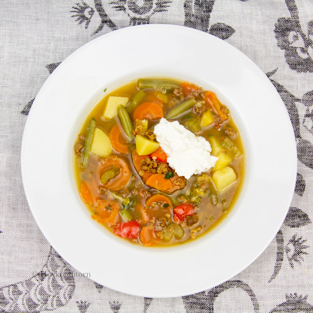 Vegan Minced Meat Soup