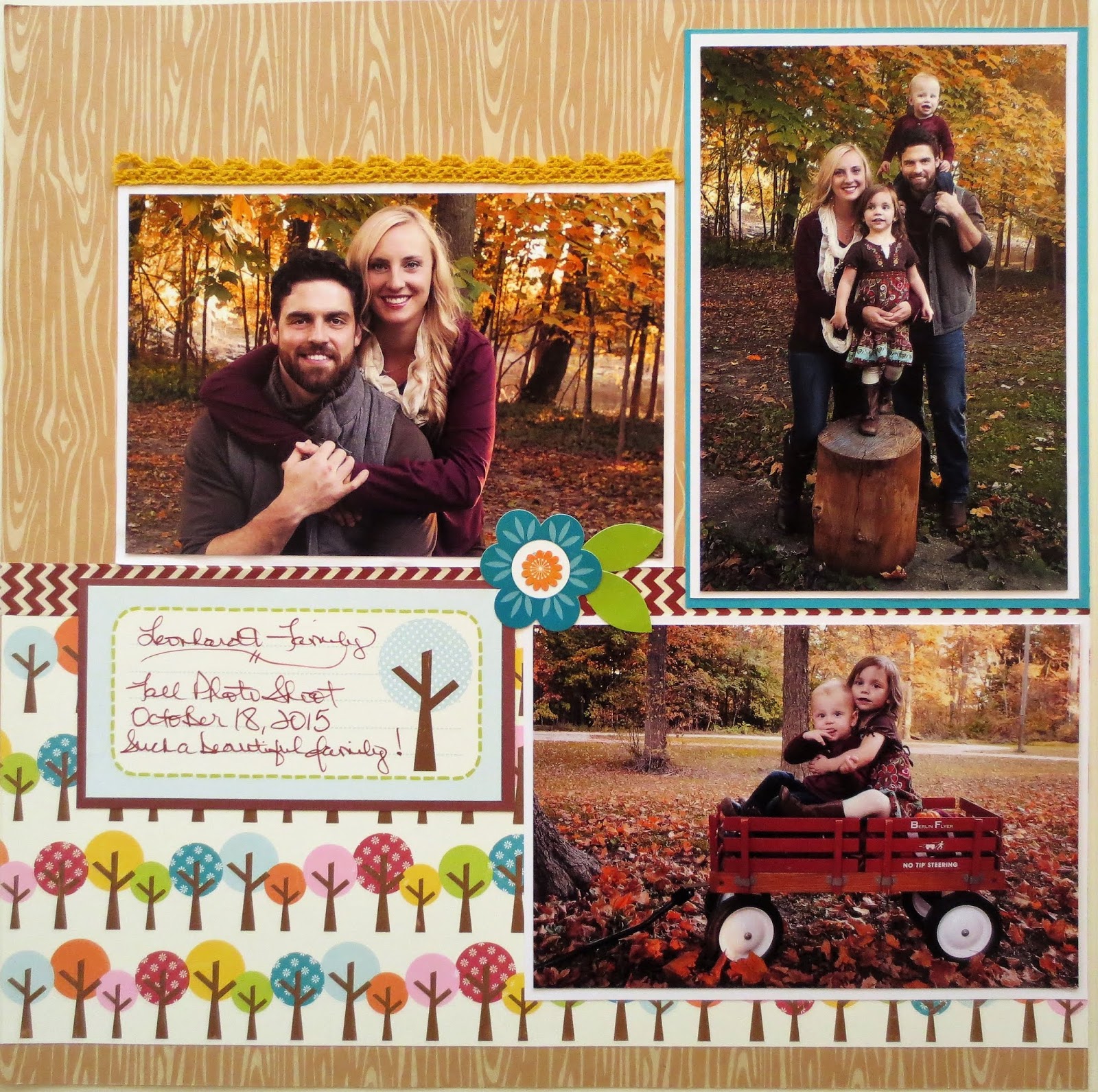 Random Memories: Two Page Scrapbook Layout - "Happy Life"