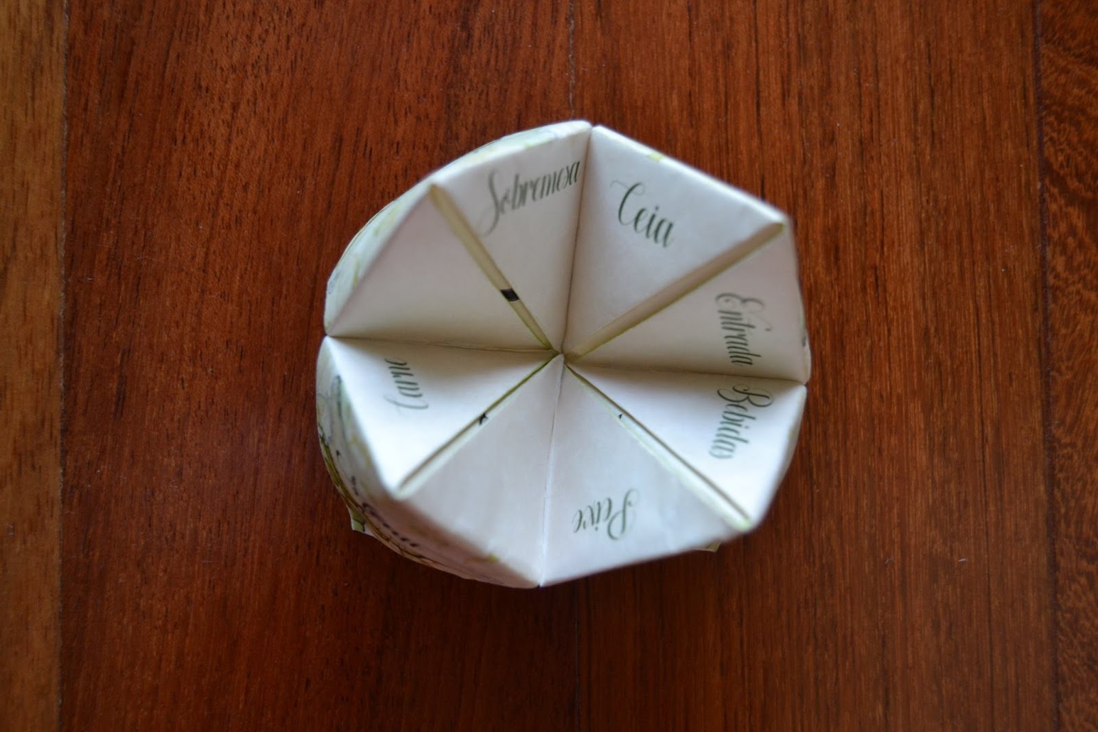 Paper Lover pt: Menus origami