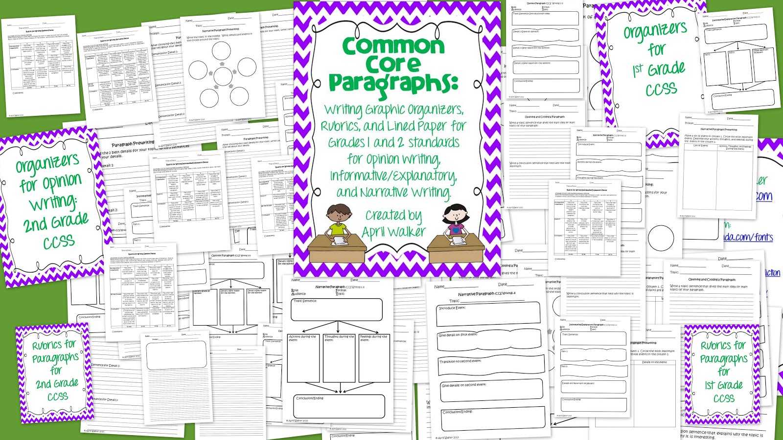 The Idea Backpack: Common Core Paragraphs - Graphic Organizers for ...