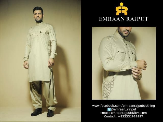 Emraan Rajput Stylish Kurta Designs Collection for Men 2014